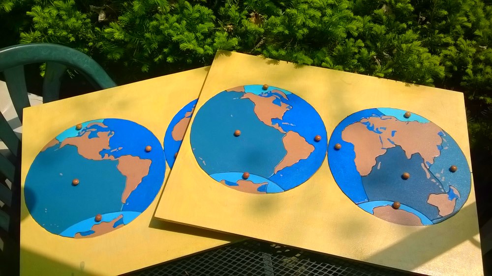 World Map Educational Placemat Countries Continents Oceans
